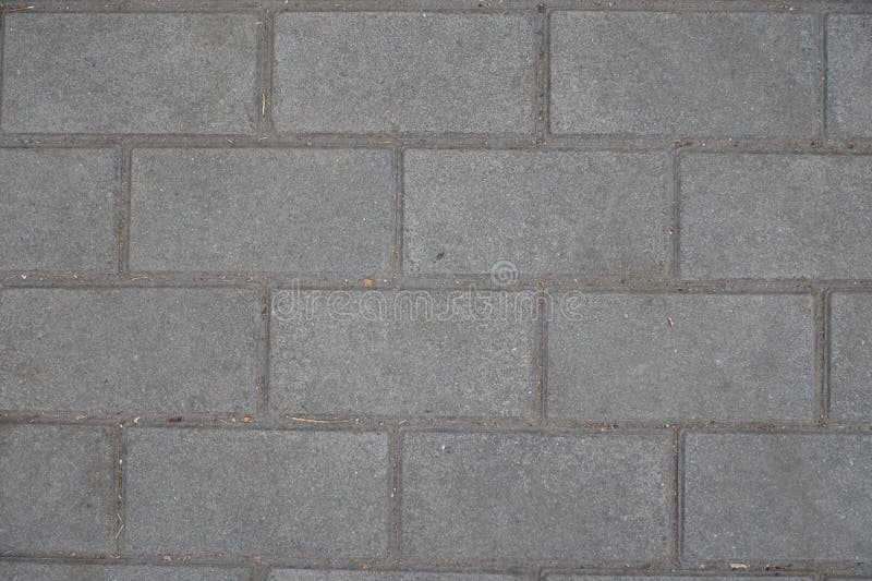 Closeup of Running Bond Brick-like Gray Concrete Pavement Stock Photo ...