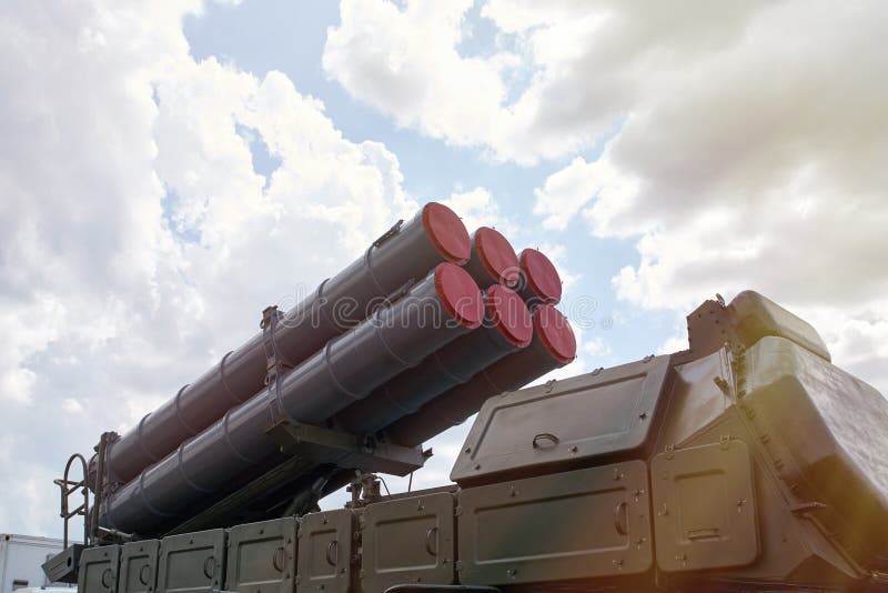 A Closeup of a Russian Self-propelled Rocket Complex Stock Image ...