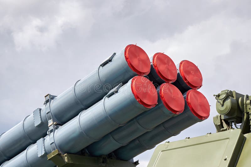 A Closeup of a Russian Self-propelled Rocket Complex Stock Photo ...