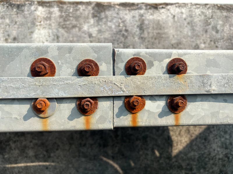 Rusted nuts cable tray stock image. Image of tennessee - 298612185
