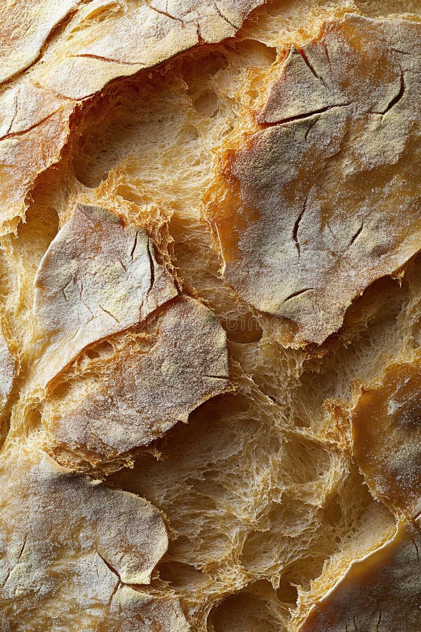 Closeup Rustic Artisan Bread Texture Baked Golden High Quality Image ...