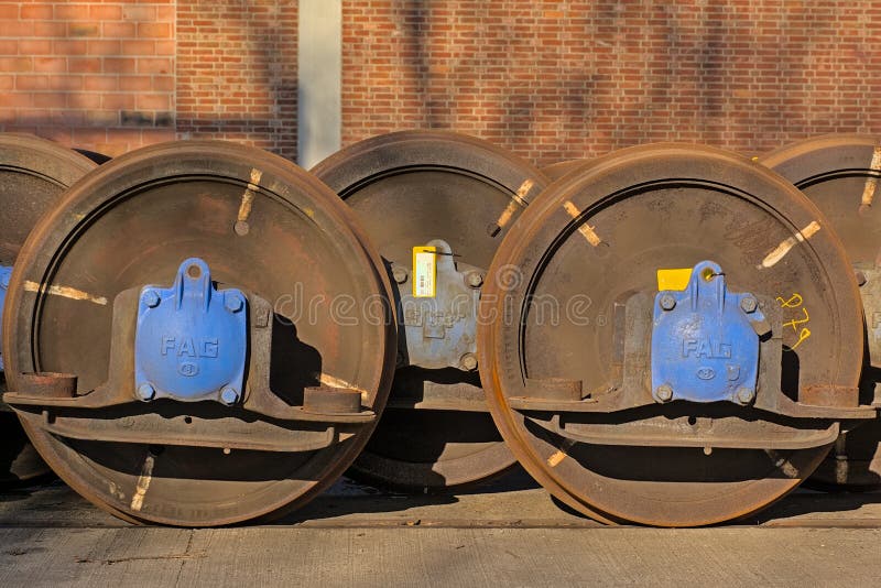 Closeup of Rusty Train Wheels Editorial Photography - Image of steel ...