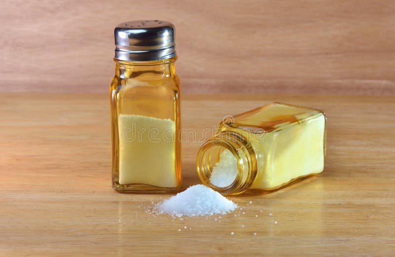 Closeup salt in bottle. stock photo. Image of eating - 60614124