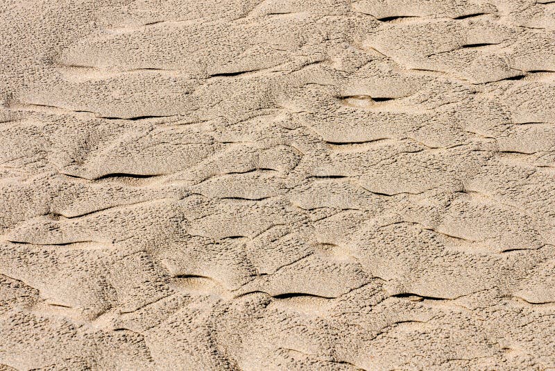 Closeup Sand Pattern of a Beach in the Summer Stock Image - Image of ...