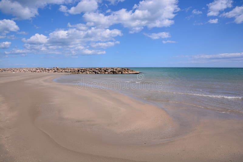 Closeup Sand Pattern of a Beach in the Summer Stock Illustration ...
