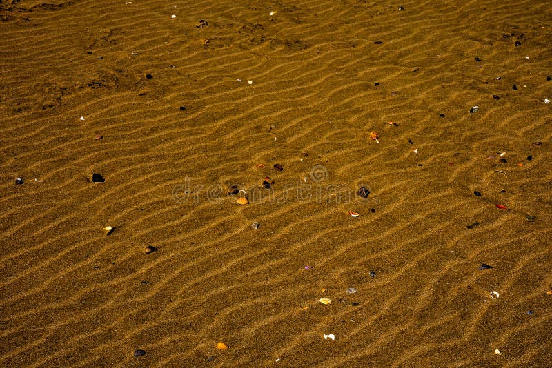 Closeup Sand Pattern of a Beach in the Summer Stock Image - Image of ...