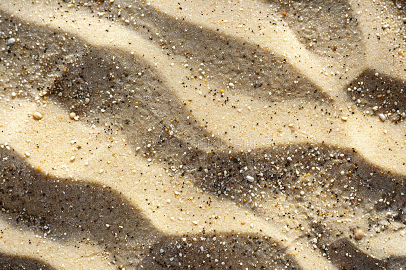 Closeup of Sand Texture Background, Top View. Grainy Beige Sand with ...