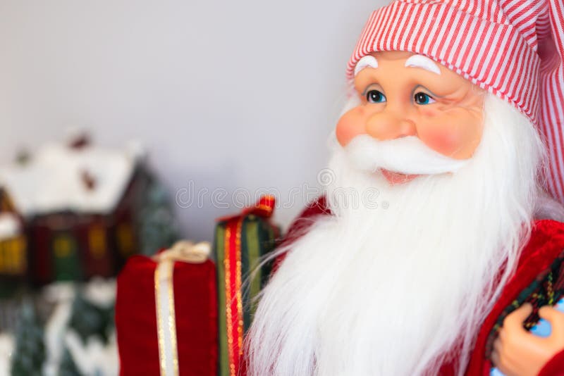 Closeup of Santa Claus Figure Stock Photo - Image of lifestyle, present ...