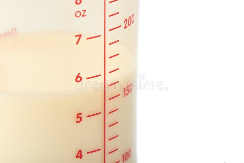 Closeup of Scale in a Baby Milk Bottle Stock Image - Image of dairy ...