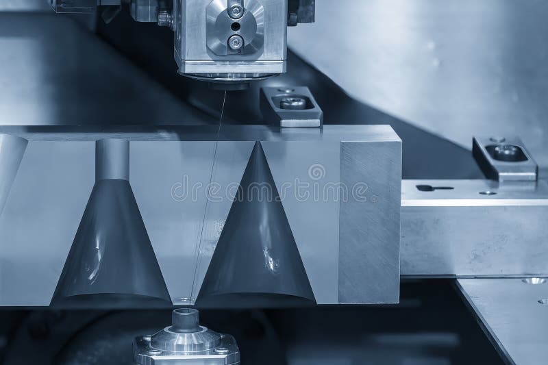 Closeup Scene Cutaway the Inside Thread Tapping by Special Tool Stock ...