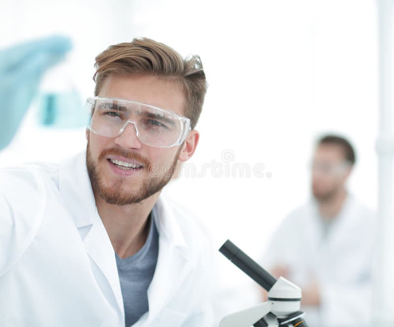 Closeup.a Scientist Doing Experiments in the Laboratory Stock Photo ...