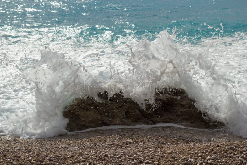 Closeup of a sea splash stock image. Image of azure, closeup - 34621241
