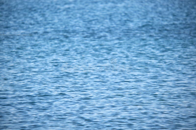 Closeup Seascape Surface of Blue Sea Water with Small Ripple Waves ...