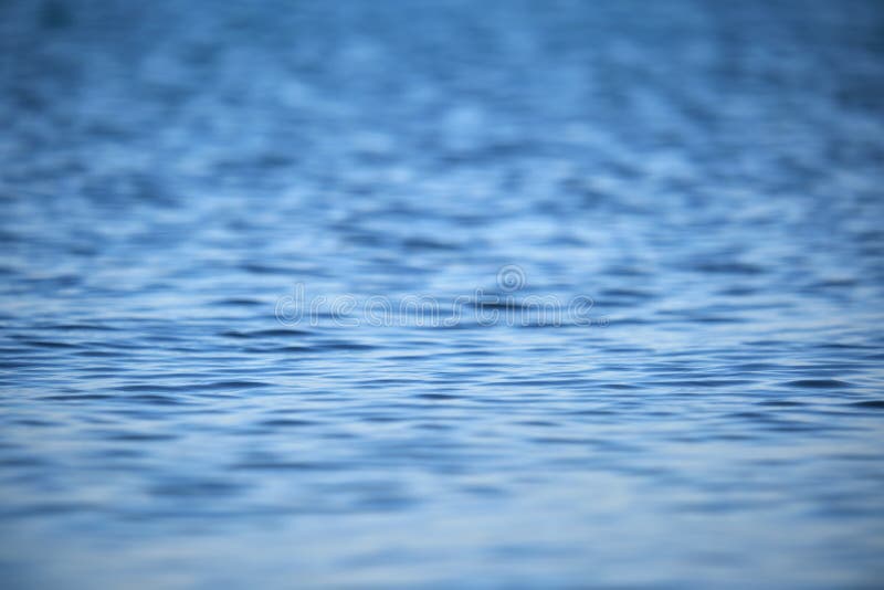 Closeup Seascape Surface of Blue Sea Water with Small Ripple Waves ...