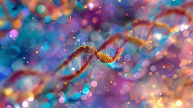 Colored Double Helix DNA Structure for Science Concept. Stock Footage ...