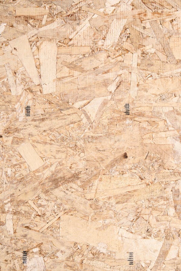 Closeup of a Section of New Oriented Strand Board (OSB) Engineered Wood ...
