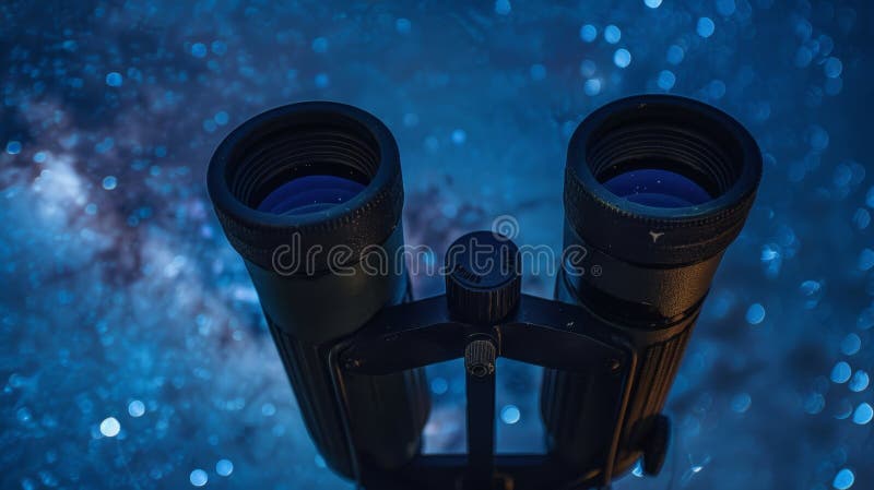 A Closeup of a Set of Binoculars Used for Stargazing and Providing a ...