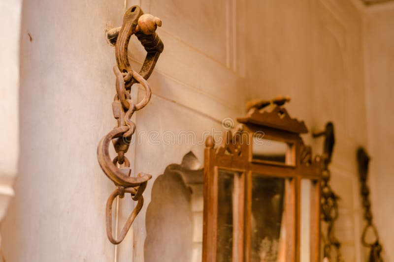 Closeup of Shackles for Prisoners Hang on the Wall Stock Photo - Image ...