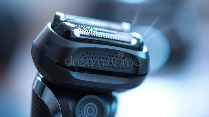 A Closeup of the Shaver Head Featuring a Pivoting Design for Maximum ...