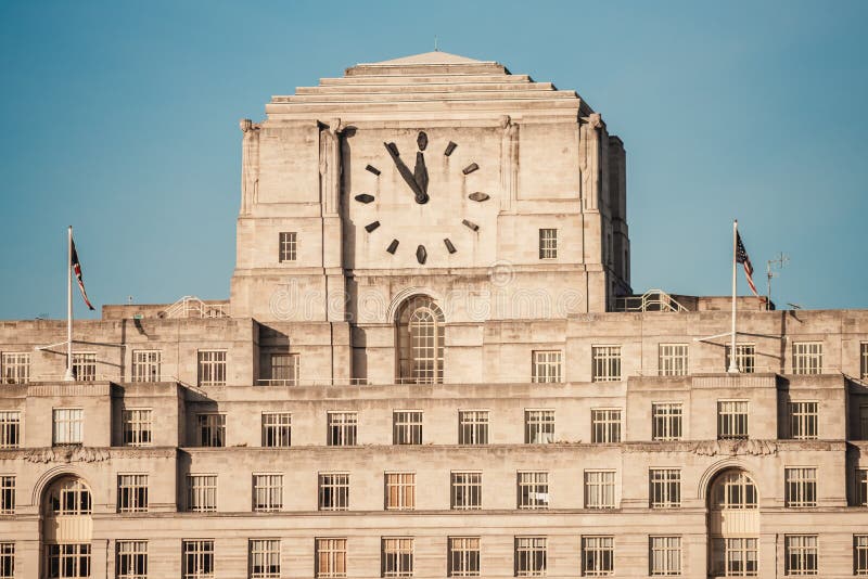 Closeup of Shell Mex House in London, England Stock Image - Image of ...