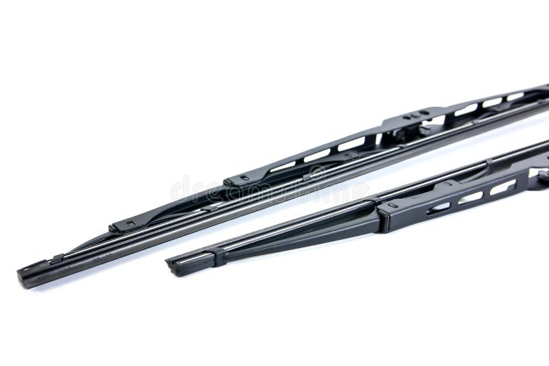 Short and Long Windshield Wipers Isolated on White Background ...