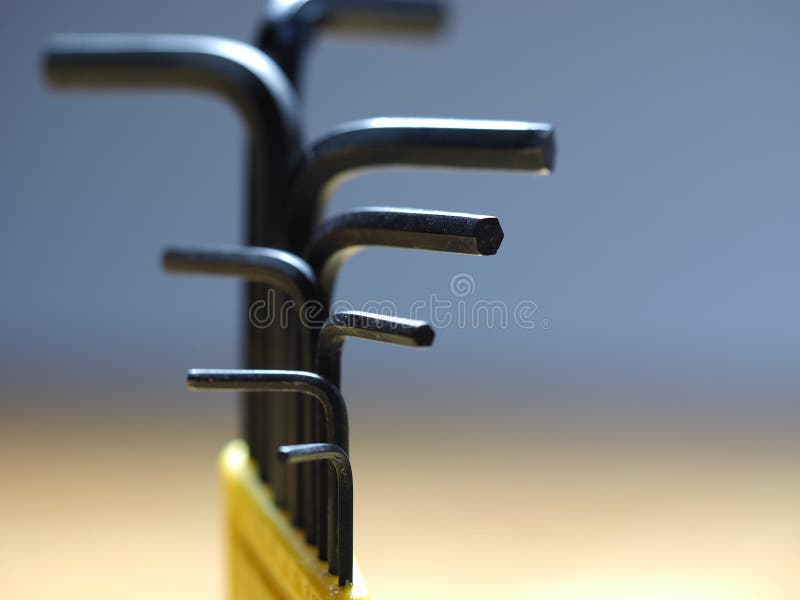 Closeup shot of allen keys stock image. Image of keys - 62975039
