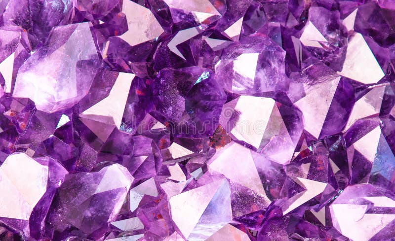 Closeup Shot of an Amethyst Texture - Perfect for Wallpaper Stock Image ...