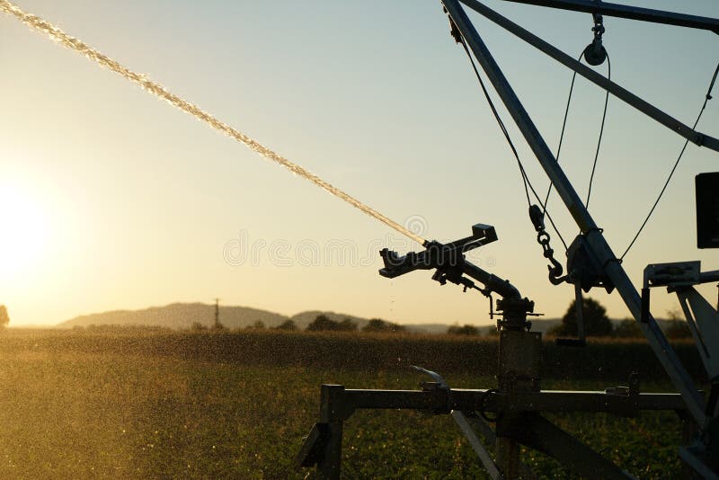 Closeup Shot of an Artificial Irrigation Machine Stock Photo - Image of ...