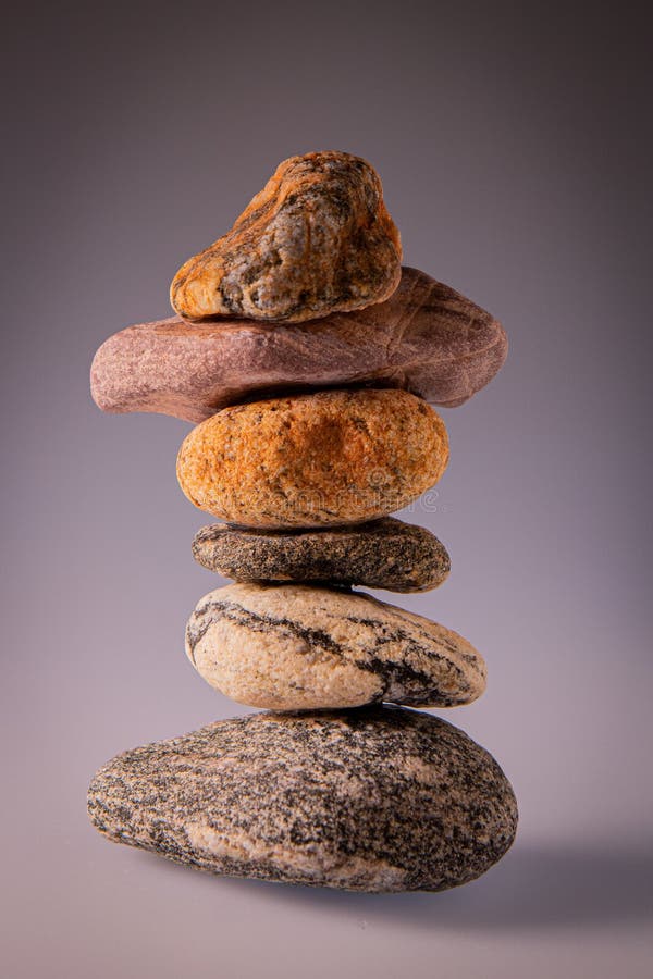 Closeup Shot of a Balanced Stones Stock Photo - Image of horizontal ...