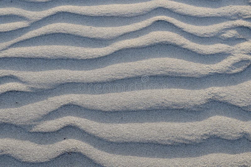 Closeup Shot of Beach Sand with Deep Wavy Line Patterns Stock Image ...