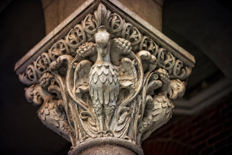 Closeup Shot of Beautiful Column Architecture Design Stock Image ...