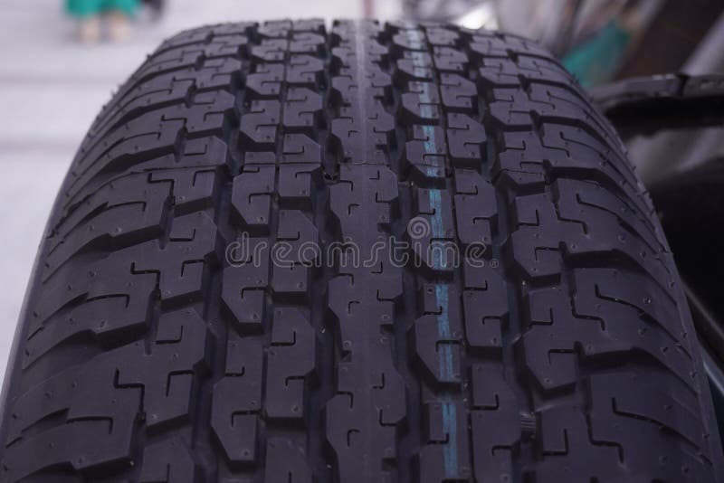 Closeup Shot of a Black Car Tire Stock Photo - Image of technology ...