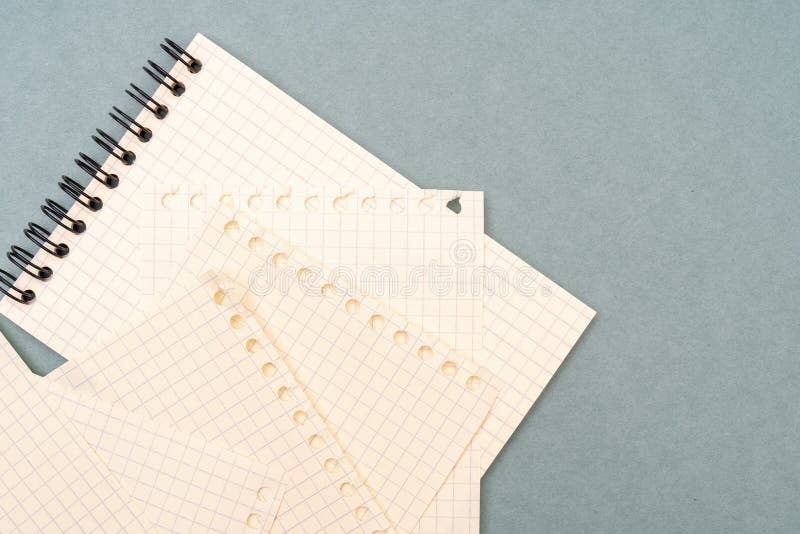 Closeup Shot of Blank Notebook Pages Stock Photo - Image of text, book ...