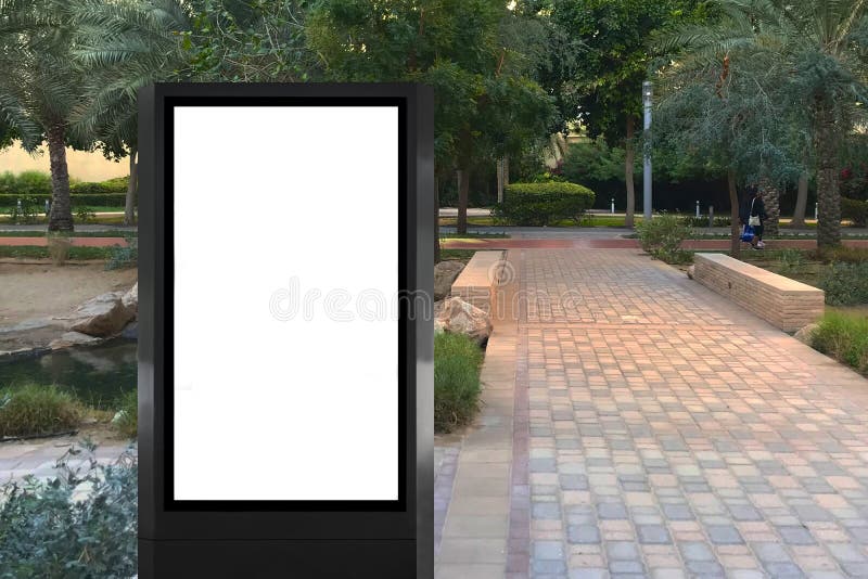 Closeup Shot of a Blank White Screen Outdoors - Perfect for Your Text ...