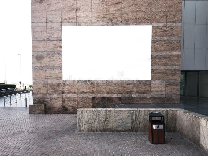 Closeup Shot of a Blank White Screen Outdoors - Perfect for Your Text ...