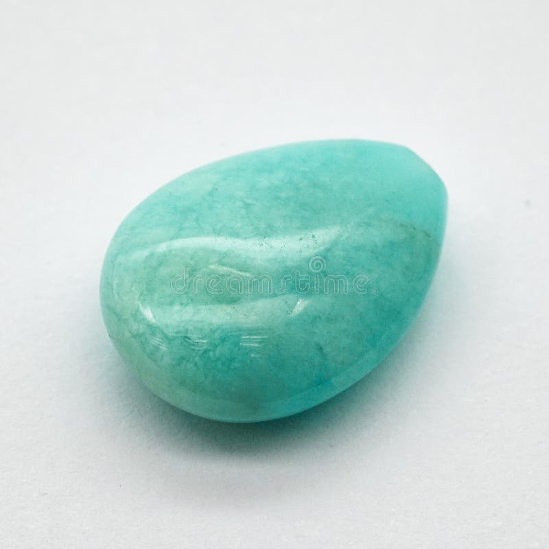 Amazonite Crystal with Beautiful Point Stock Image - Image of chain ...