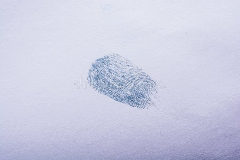 Blue Fingerprint Identity ID Stock Image - Image of evidence, identity ...