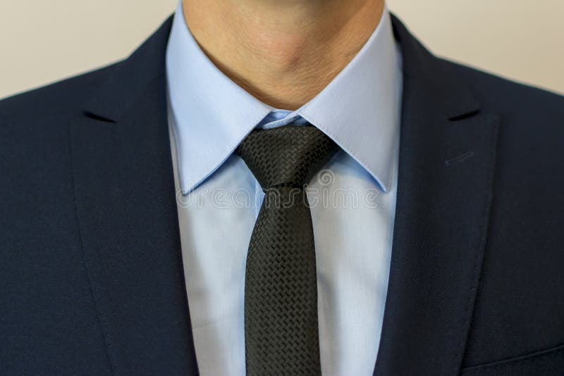 Closeup Shot of Business Suit on a Man, Chest Stock Photo - Image of ...