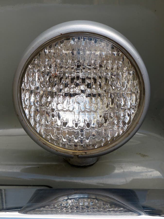 Closeup Shot of a Car Headlight Stock Image - Image of headlamp, close ...