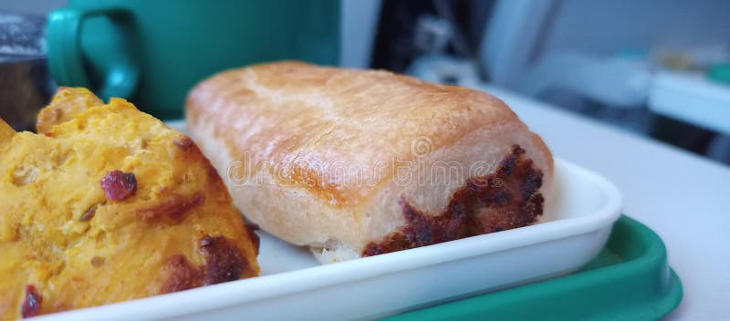 A Closeup Shot of a Chicken Bread. a Breakfast Menu Stock Image - Image ...