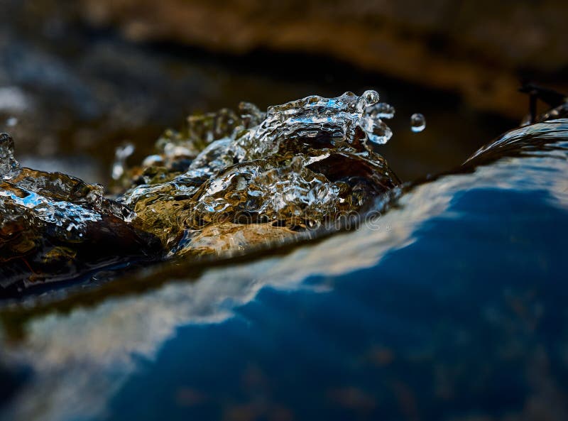 Closeup Shot of a Clean Water Splash Stock Photo - Image of closeup ...