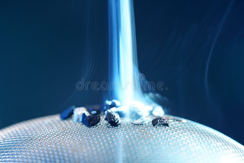 Closeup Shot of Coal on a Metal Surface Stock Image - Image of closeup ...
