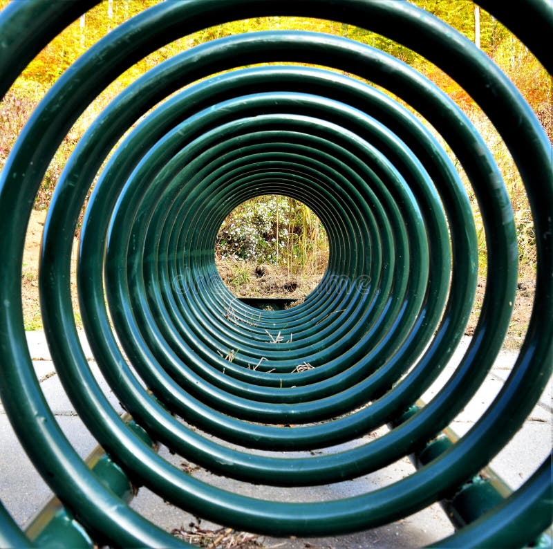 Coiled metal spring stock image. Image of rings, steel - 23001273