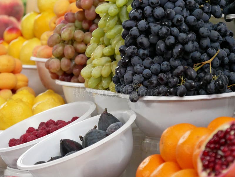 Fruit Section in the Market the Green Bazaar in Almaty, Kazakhstan ...