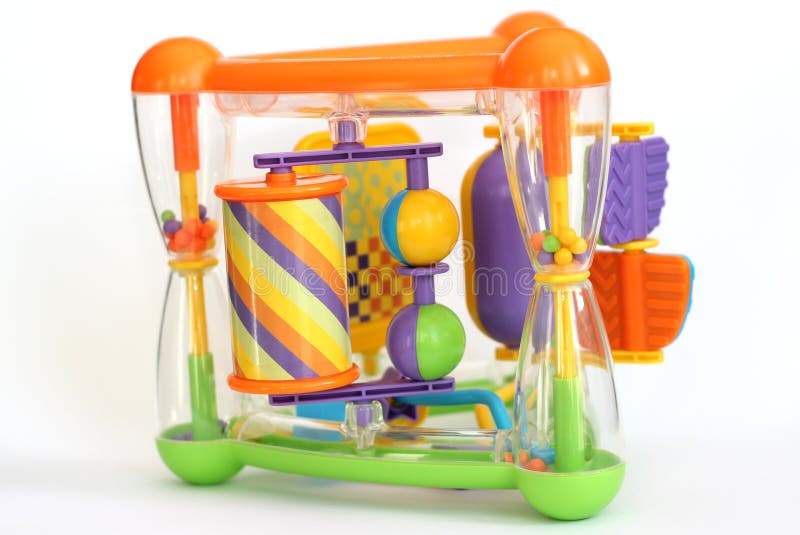 Closeup Shot of a Colorful Plastic Toy Isolated on a White Background ...