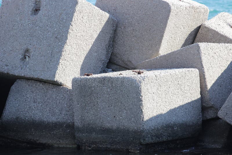 Concrete Cubes. Samples of Hardened Concrete for Laboratory Tests Stock ...