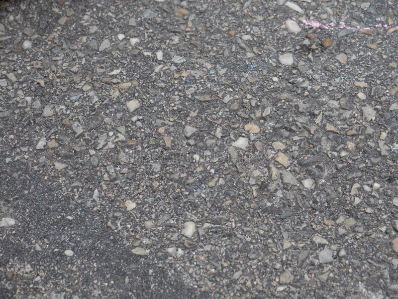 Closeup Shot of a Concrete Ground with Tiny Rocks Stock Photo - Image ...