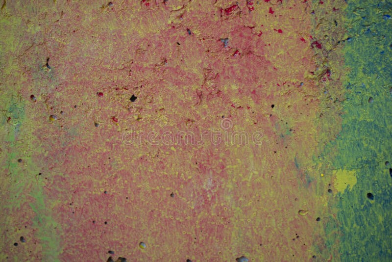 Closeup Shot of a Concrete Surface with Different Faded Colors Stock ...
