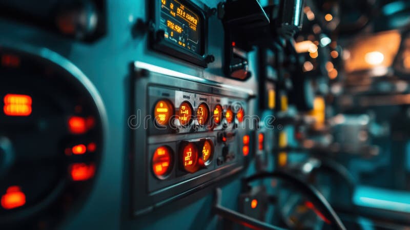 A Closeup Shot of a Control Panel Being Calibrated with Virtual ...