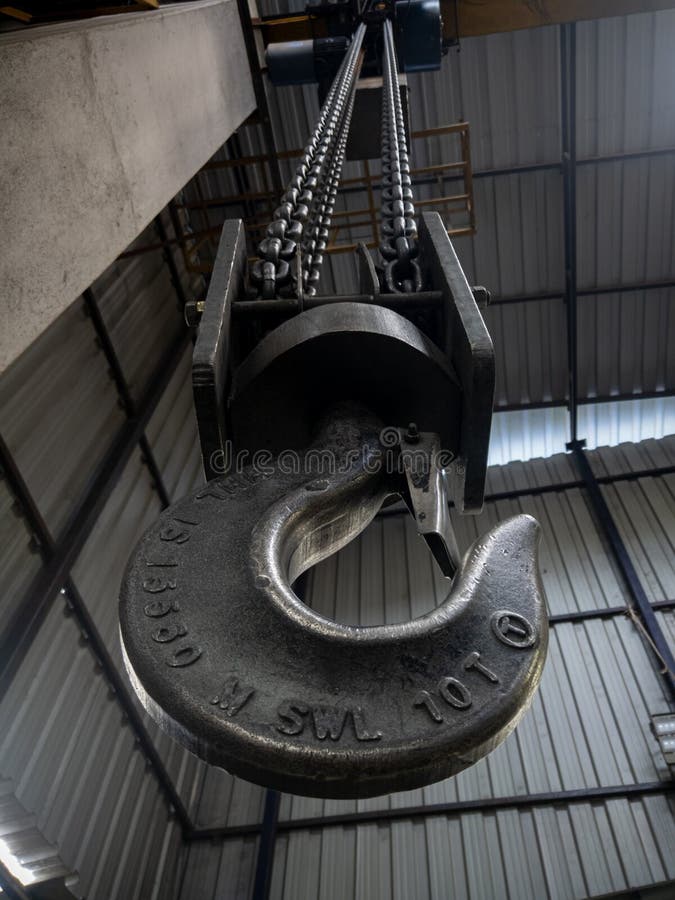Closeup Shot of Crane Hook Hanging in the Industry Editorial Photo ...